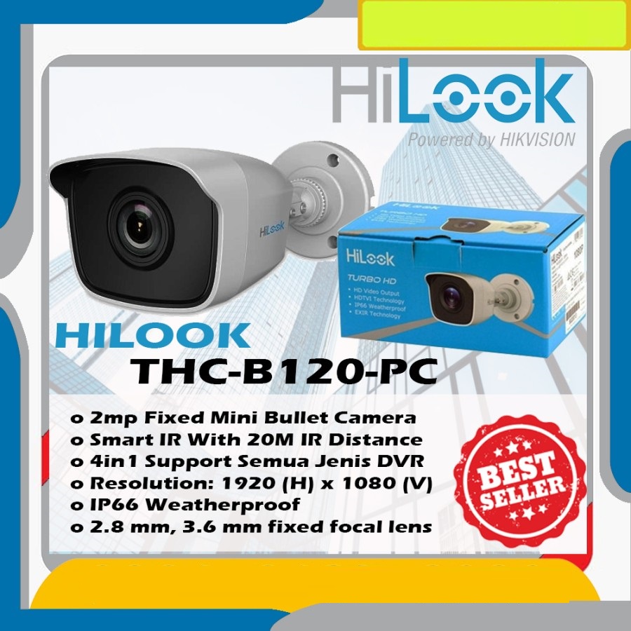 Jual KAMERA CCTV HILOOK 2MP OUTDOOR THC-B120-PC | Shopee Indonesia