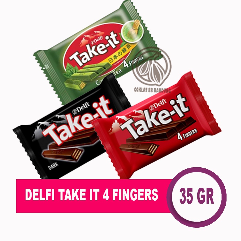 Jual DELFI TAKE IT 4 FINGER 35GR, DELFI TAKE IT 4 F GREEN TEA, TAKE IT MATCHA MILK YOGHURT BERRY ...
