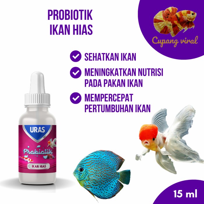 Jual URAS - Probiotik / Vitamin Ikan Hias 15 ML | Shopee Indonesia