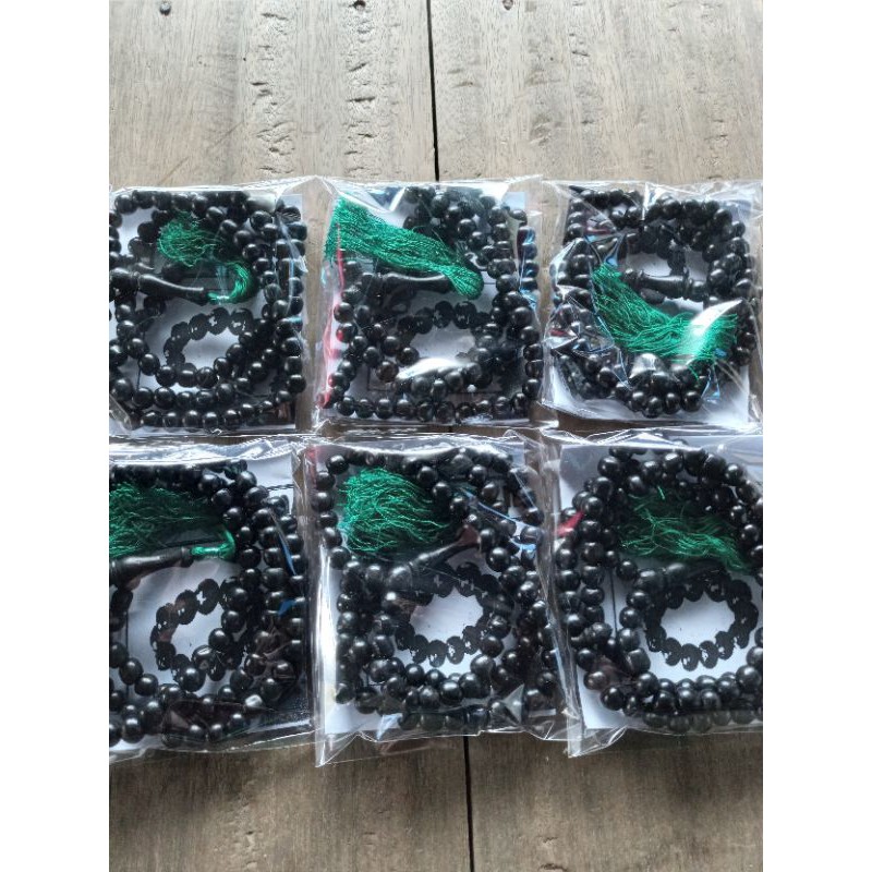 Jual tasbih kayu GAHARU Asli kalimantan isi 99 Warna Hitam, Ukuran 8m ...