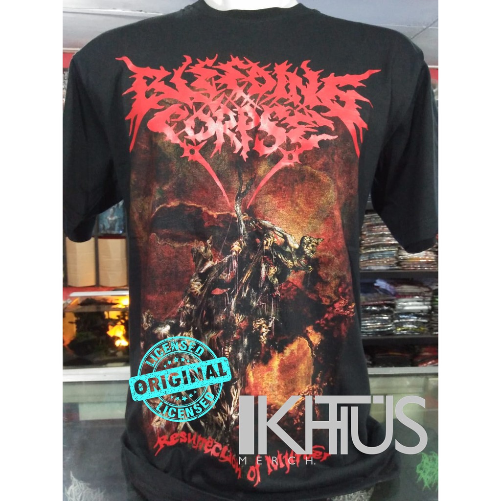 Jual kaos metal BLEEDING CORPSE / ORIGINAL t shirt death metal / kaos ...
