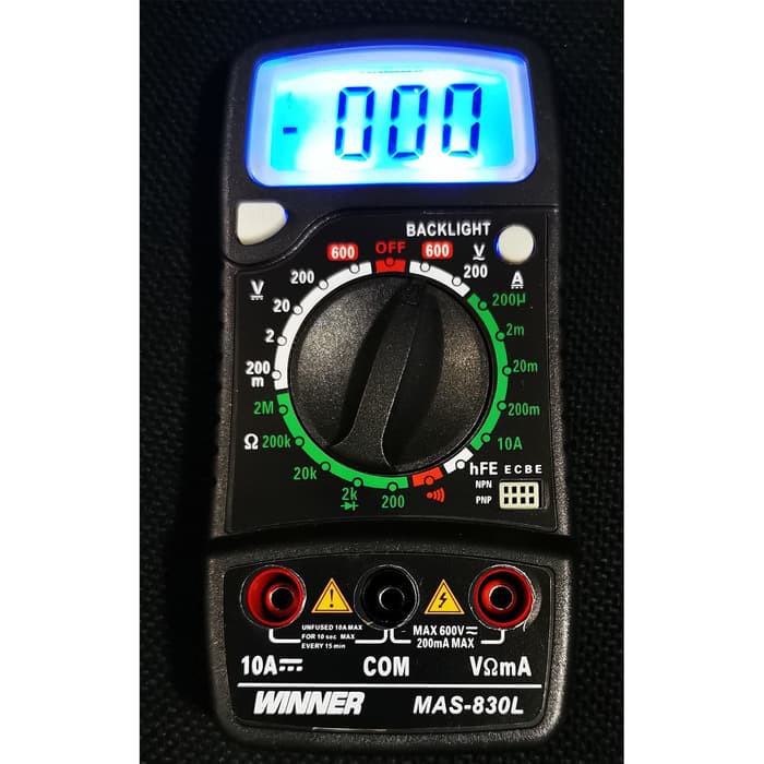 Jual Multitester winner MAS-830L backlight / multimeter Digital ...