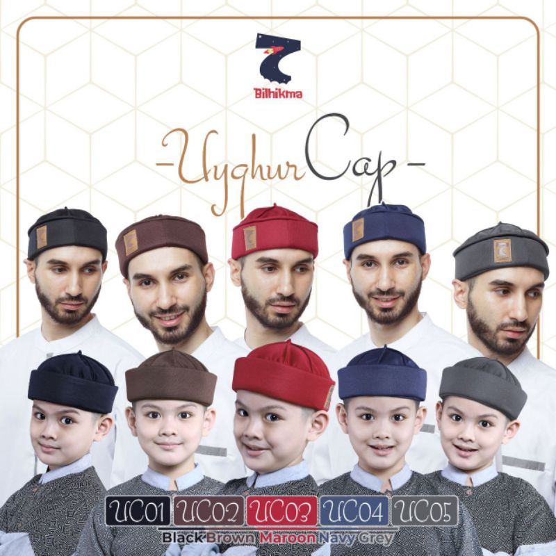 Jual Peci Uyghur cap by bilhikma / Peci Anak dan Dewasa | Shopee Indonesia