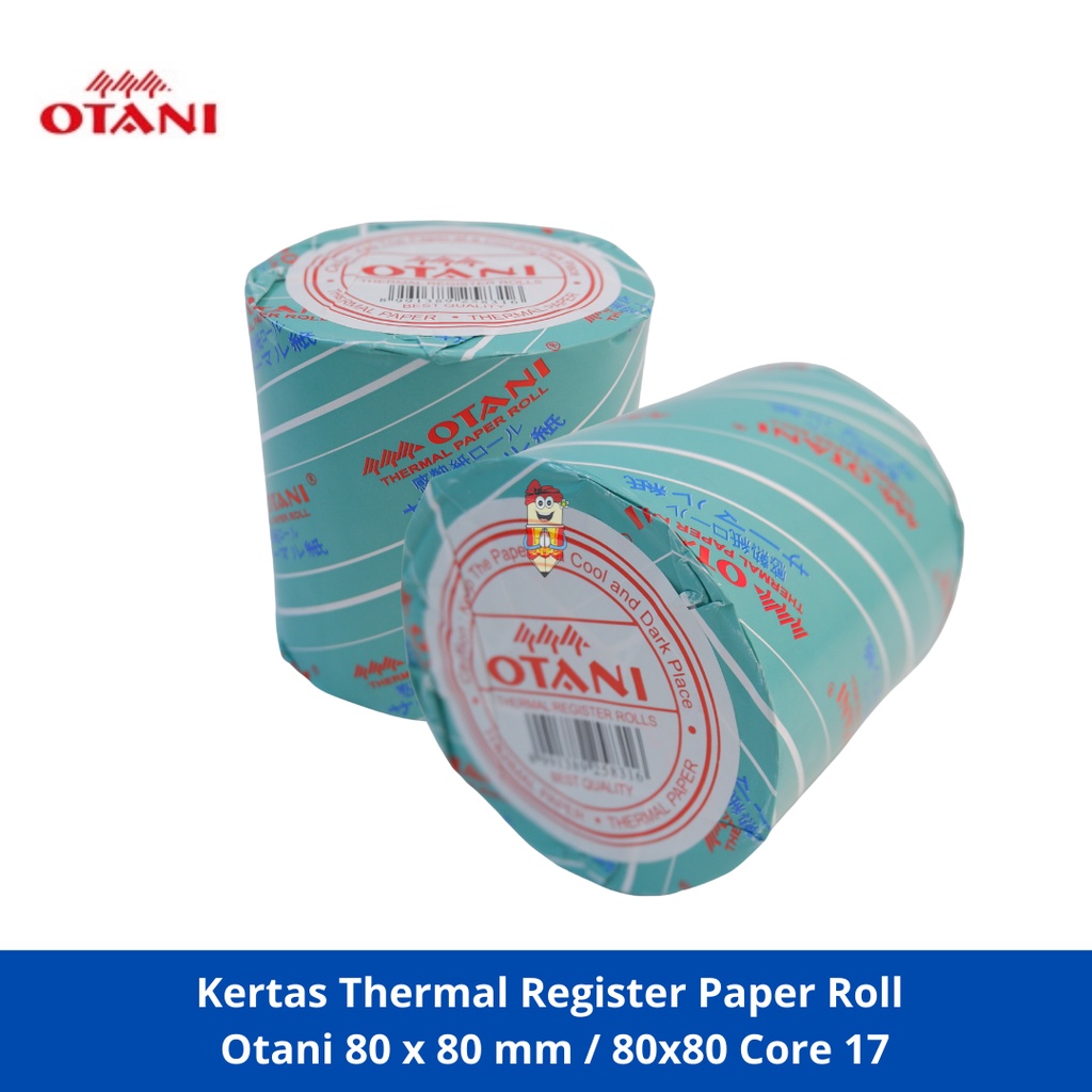 Jual Kertas Thermal Register Paper Roll Otani 80 x 80 mm / 80x80 ...
