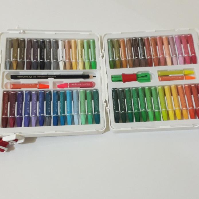 Jual CRAYON HEXAGONAL OIL FABER CASTELL 60 WARNA | Shopee Indonesia
