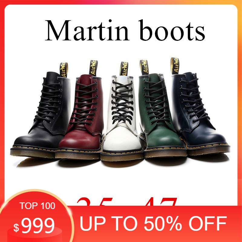 Jual DR.MARTENS New England Martin Shoes DR leather couple shoes Men's ...