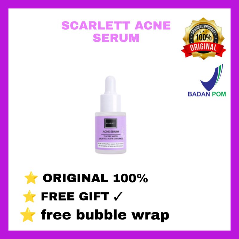 Jual SCARLETT ACNE SERUM ORIGINAL 100% ( READY ) | Shopee Indonesia