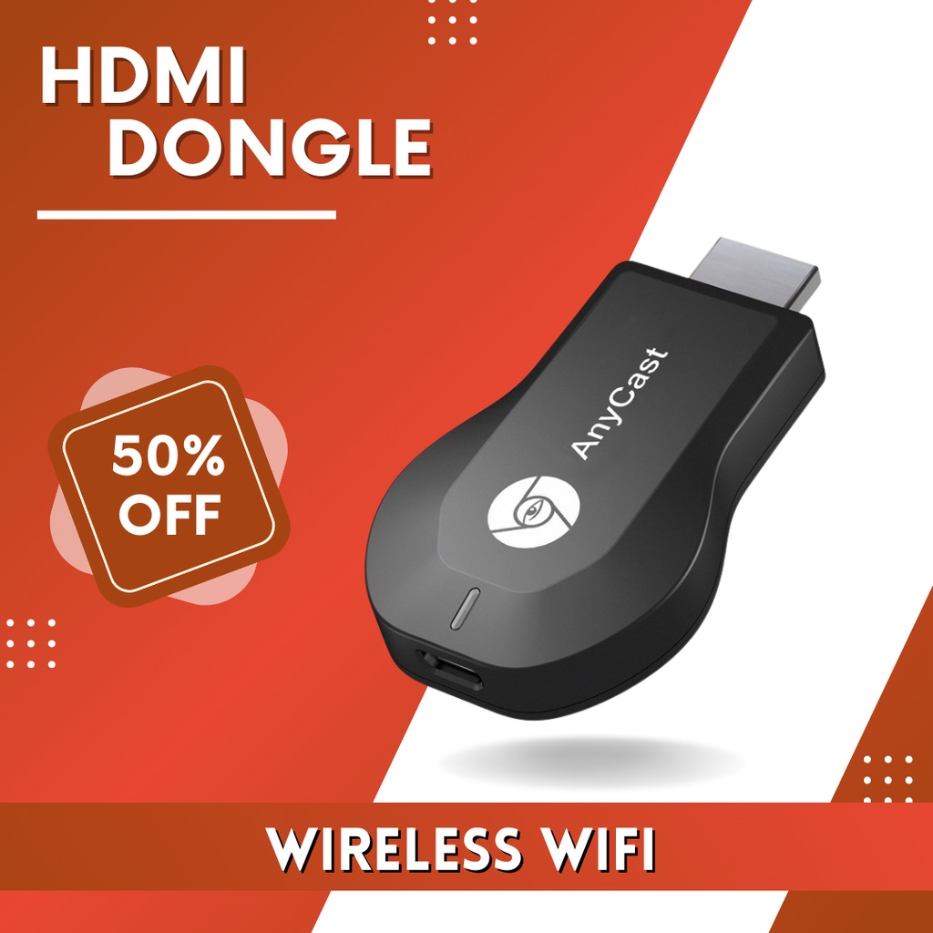 Jual anycast dongle HDMI display TV wireless receiver WiFi / proyektor hp / HDMI dongle hp ke tv ...