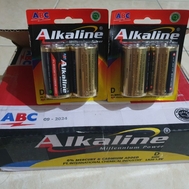 Jual (Alkaline) BATERAI / BATTERAI / BATTERY ABC ALKALINE TYPE D LR20 1 ...