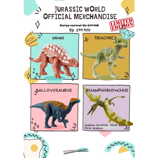 Jual PROMO Mainan Anak Film Jurassic Park World Dinosaurus Original ...