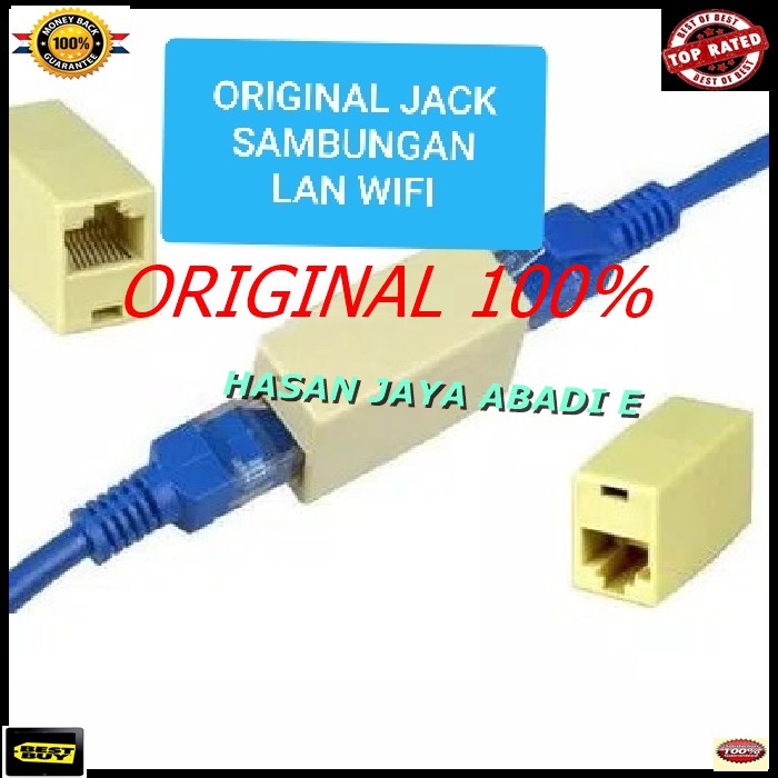 Jual GE277 ori 100% barel barrel rj45 socket sambungan penyambung kabel ...