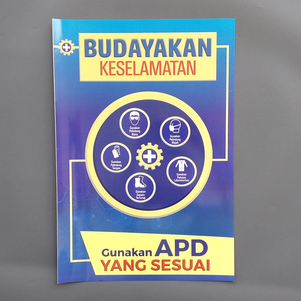 Jual Poster Budayakan Keselamatan Kerja - Poster K3 - Poster Gunakan ...