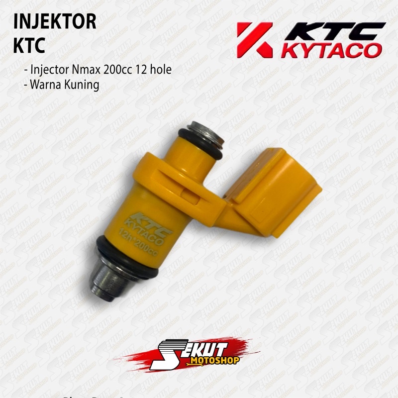Jual Injector KTC Nmax Aerox Mx king R15 200cc 12 Hole Original ...