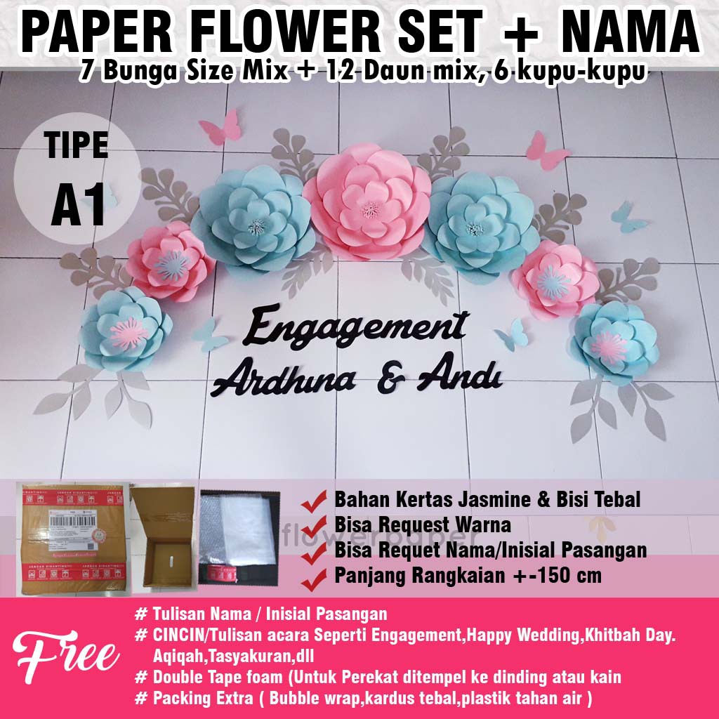 Jual Paper Flower / Bunga KERTAS A1 | Shopee Indonesia