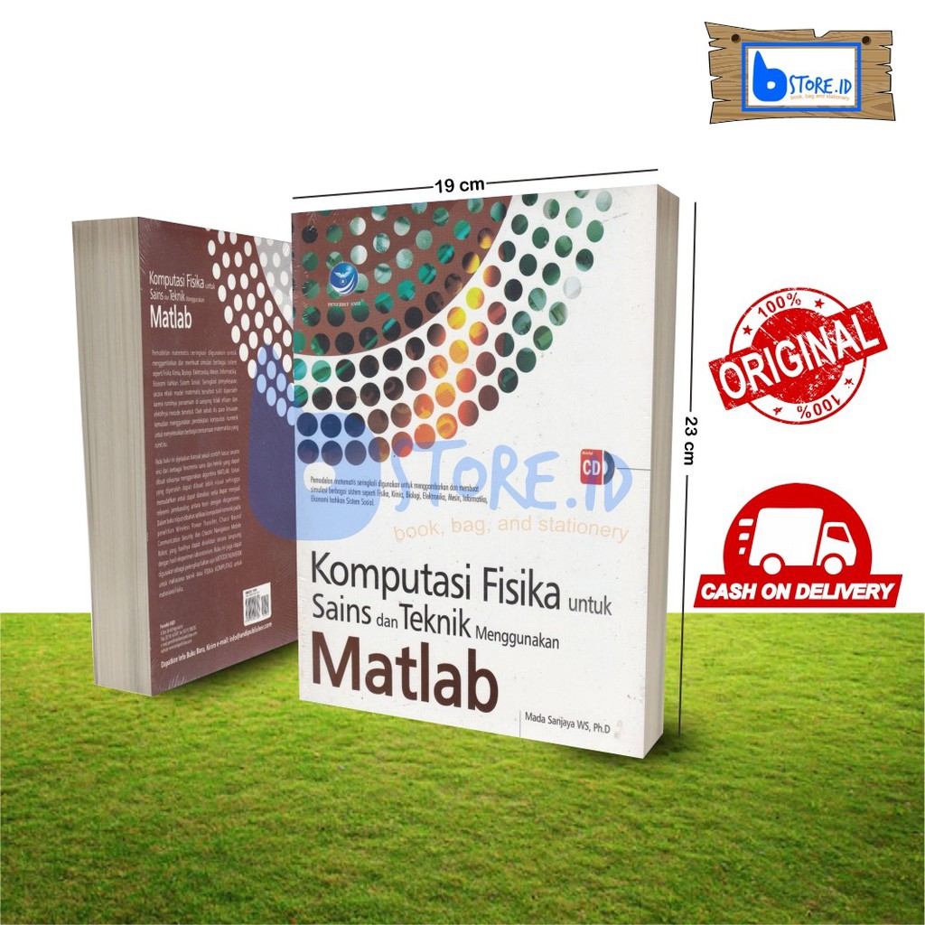 Jual KOMPUTASI FISIKA UNTUK SAINS DAN TEKNIK MENGGUNAKAN MATLAB+CD ...