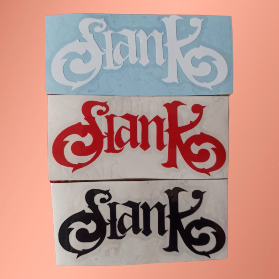 Jual Stiker cutting sticker band slank slankers motor mobil helm laptop ...