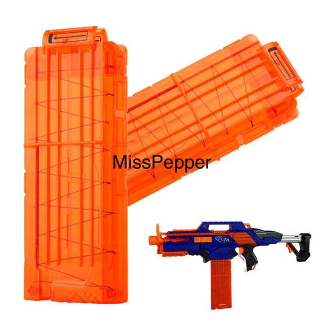 Jual 12 darts Magazine Clip bullet holder Nerf klip magasin pistol nerf | Shopee Indonesia