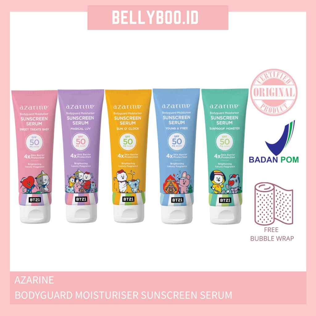 Jual Azarine Body Guard Moisturizer Sunscreen Serum 100ml | Shopee ...