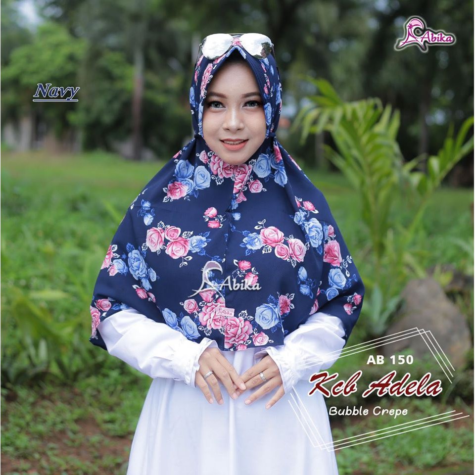 Jual KCB ADELA khimar by abika hijab bahan bable crape | Shopee Indonesia