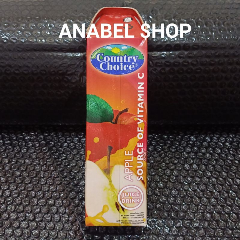 Jual Country Choice Apple Juice Drink Minuman Jus Apel 1 Liter | Shopee ...