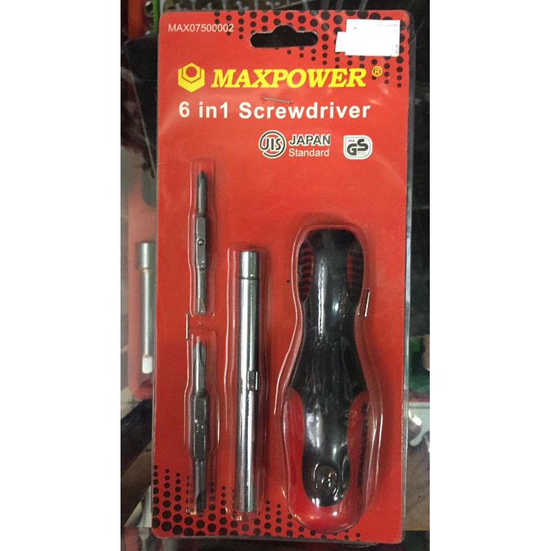 Jual Maxpower 6 in 1 Screwdriver | Shopee Indonesia