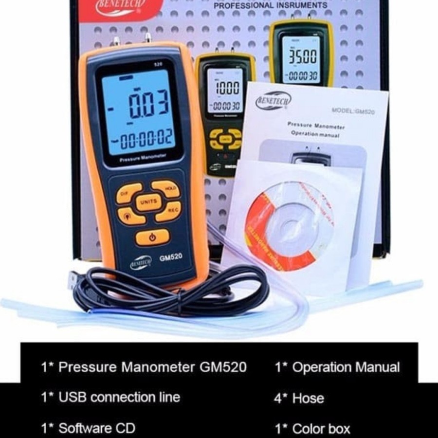 Jual Digital Manometer GM Air Pressure Alat Ukur | Shopee Indonesia