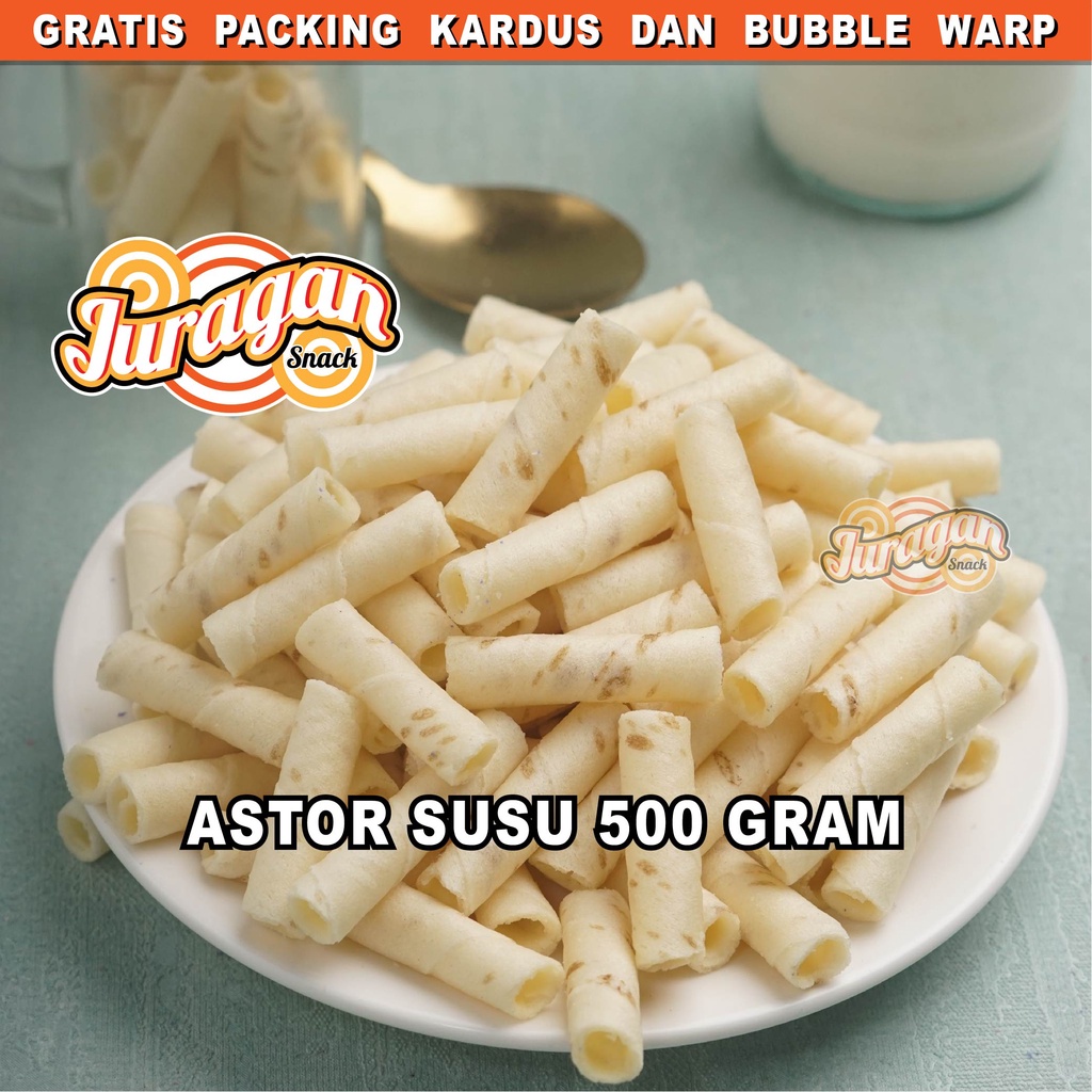 Jual ASTOR SUSU 500 GRAM snack kiloan makanan ringan jajanan cemilan ...