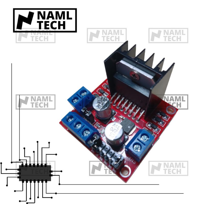 Jual Modul Driver Motor L298N Stepper Controller Dual H Bridge Module ...