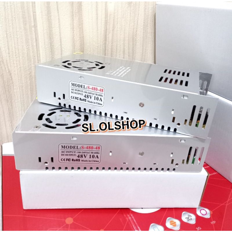 Jual switching Adaptor Power supply 48V 10A/murni Travo Adapter ...
