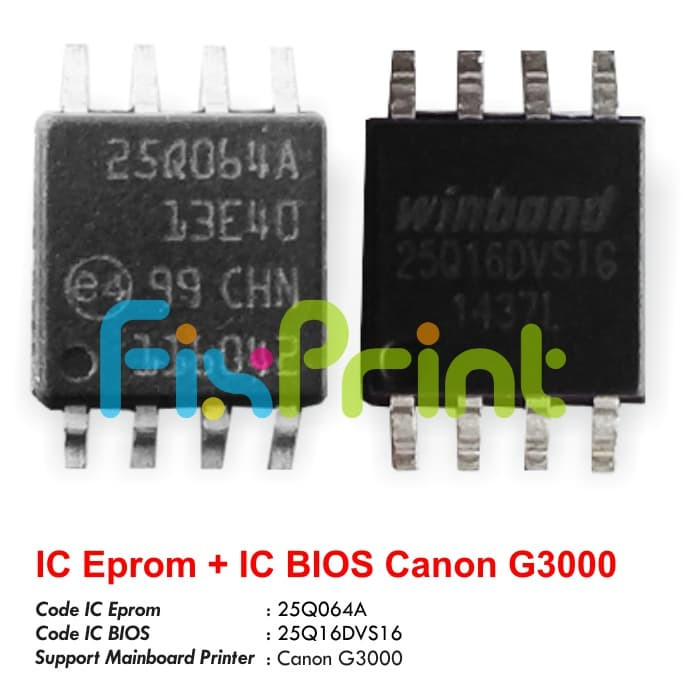 Jual IC Eeprom Eprom + Bios Canon G3000 Resetter IC Counter Printer ...