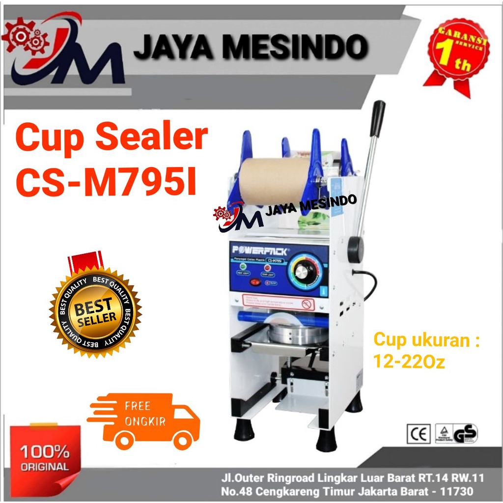 Jual Mesin Cup Sealer Ukuran 12 - 22oz CS-M795i | Shopee Indonesia