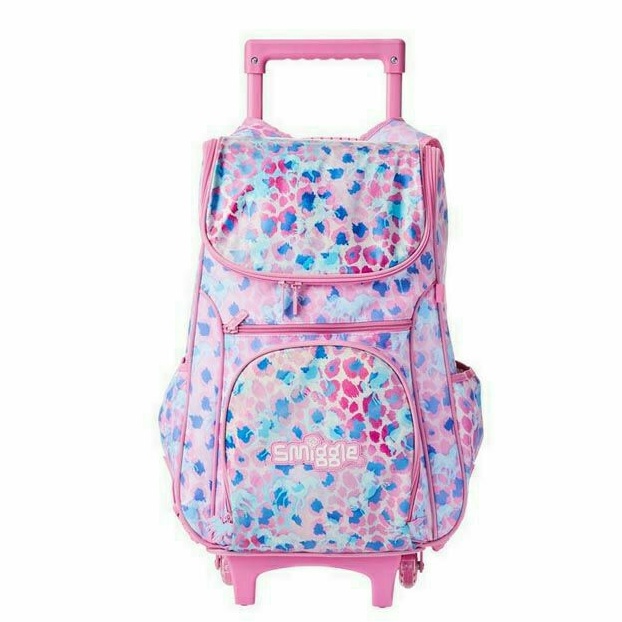 Jual Smiggle Bag Mirage Light Access Trolley Backpack - Pink | Shopee Indonesia