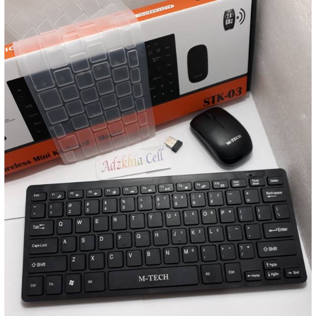Jual Keyboard MOUSE WIRELESS MTECH STK03 m-tech stk-03 keyboard mouse ...