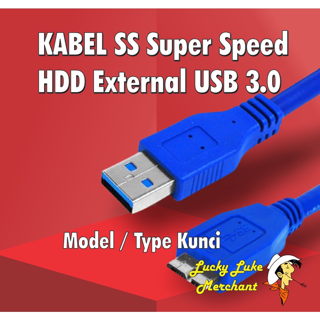 Jual Kabel SS Super Speed USB 3.0 HDD hard disk external male to Male ...