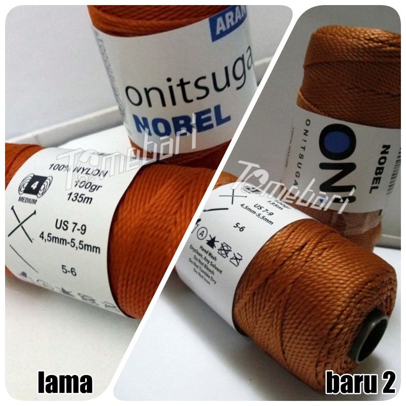 Jual BENANG RAJUT NILON ONITSUGA NOBEL COKLAT KAYU (RFN - 722 ...