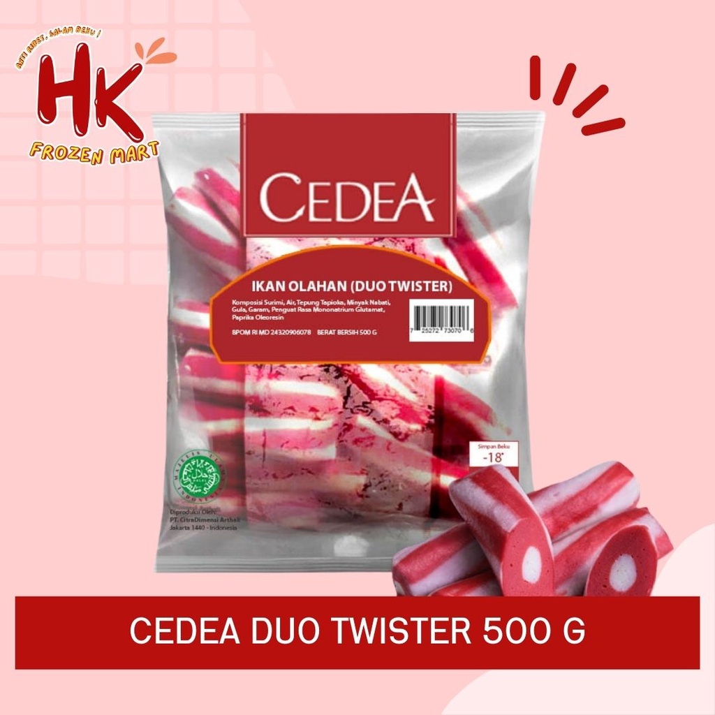 Jual Cedea Duo Twister 500 g / isian suki seblak / bakso ikan / HK ...