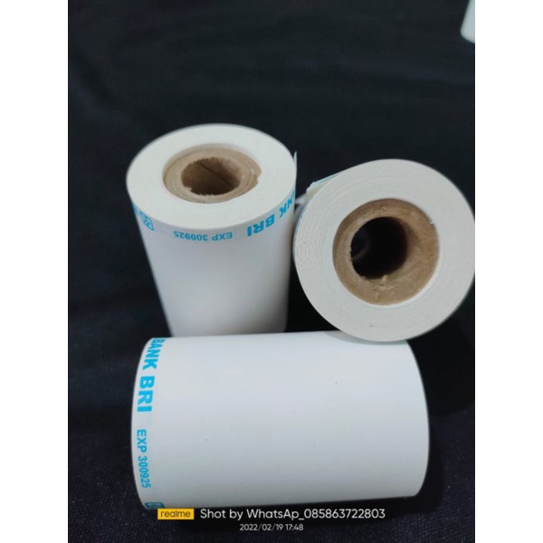 Jual kertas kasir thermal LOGO BANK BRI ukuran 58x40MM | Shopee Indonesia
