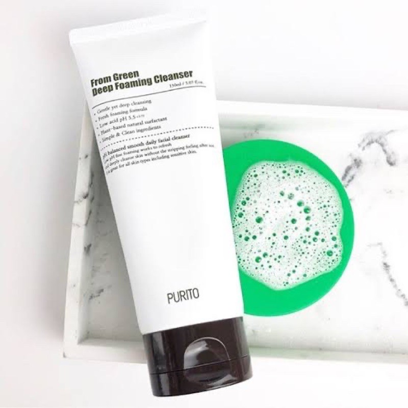 Jual Purito from green deep foaming cleanser 150ml | Shopee Indonesia