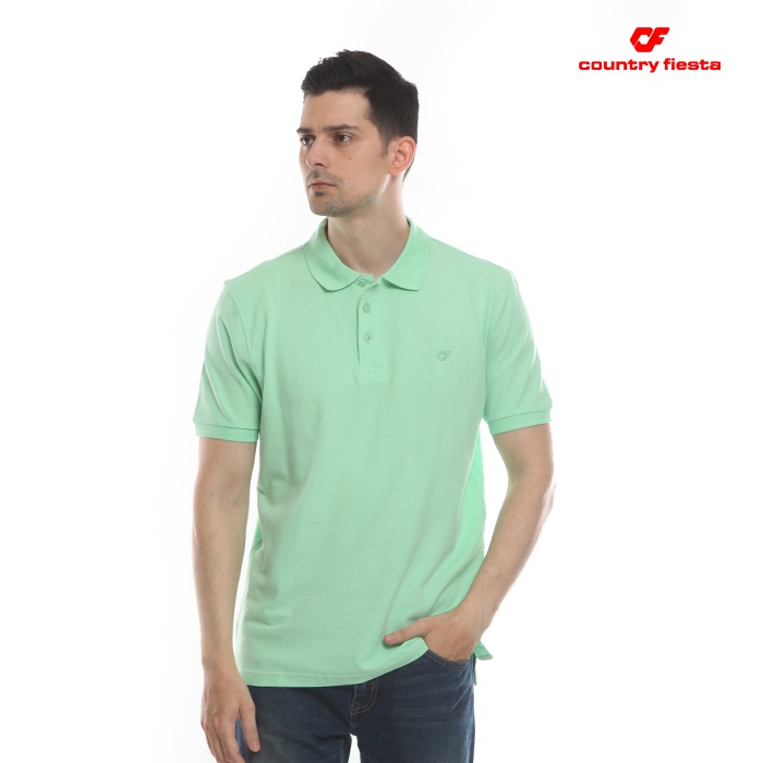 Jual Country Fiesta Men's Polo Shirt Aqua Marine | Shopee Indonesia