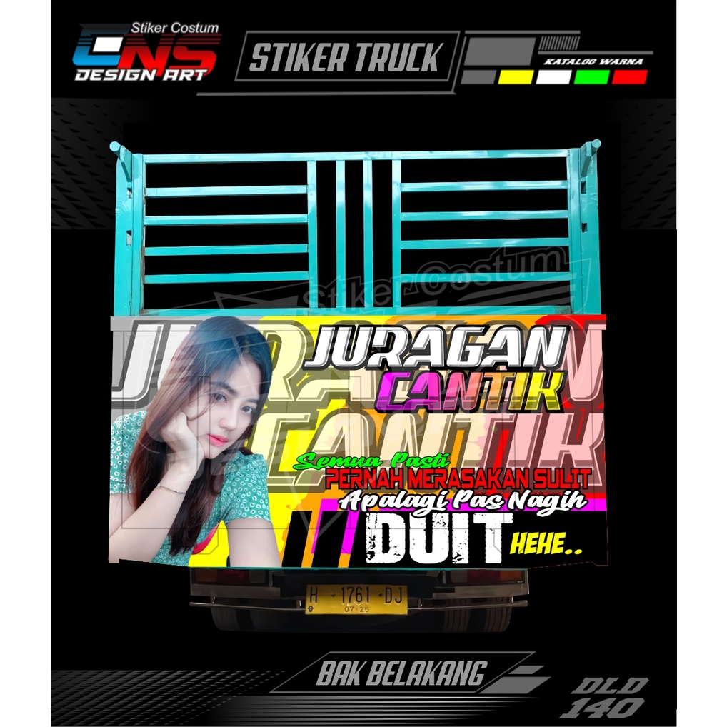 Jual Stiker Pintu Bak Belakang Truk Sticker Bak Truk Canter Dump Ragasa ...