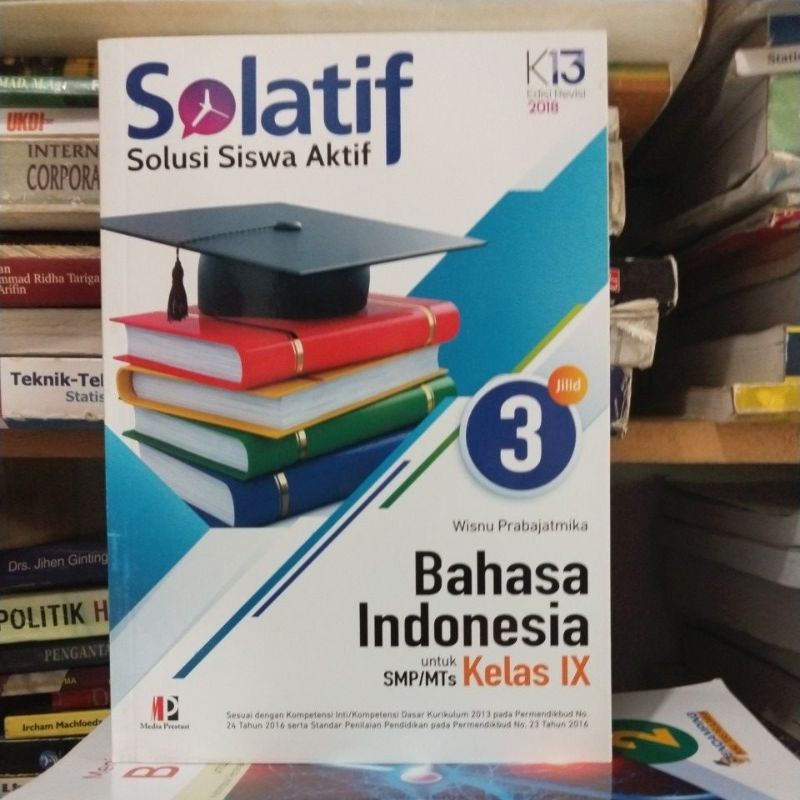 Jual buku solatif bahasa Indonesia kelas 9/3 smp masmedia revisi ...