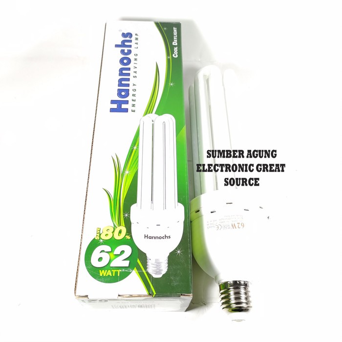 Jual Hannochs Lampu 62W Jari Terang Hemat Listrik 4Jari Green Hanoch ...