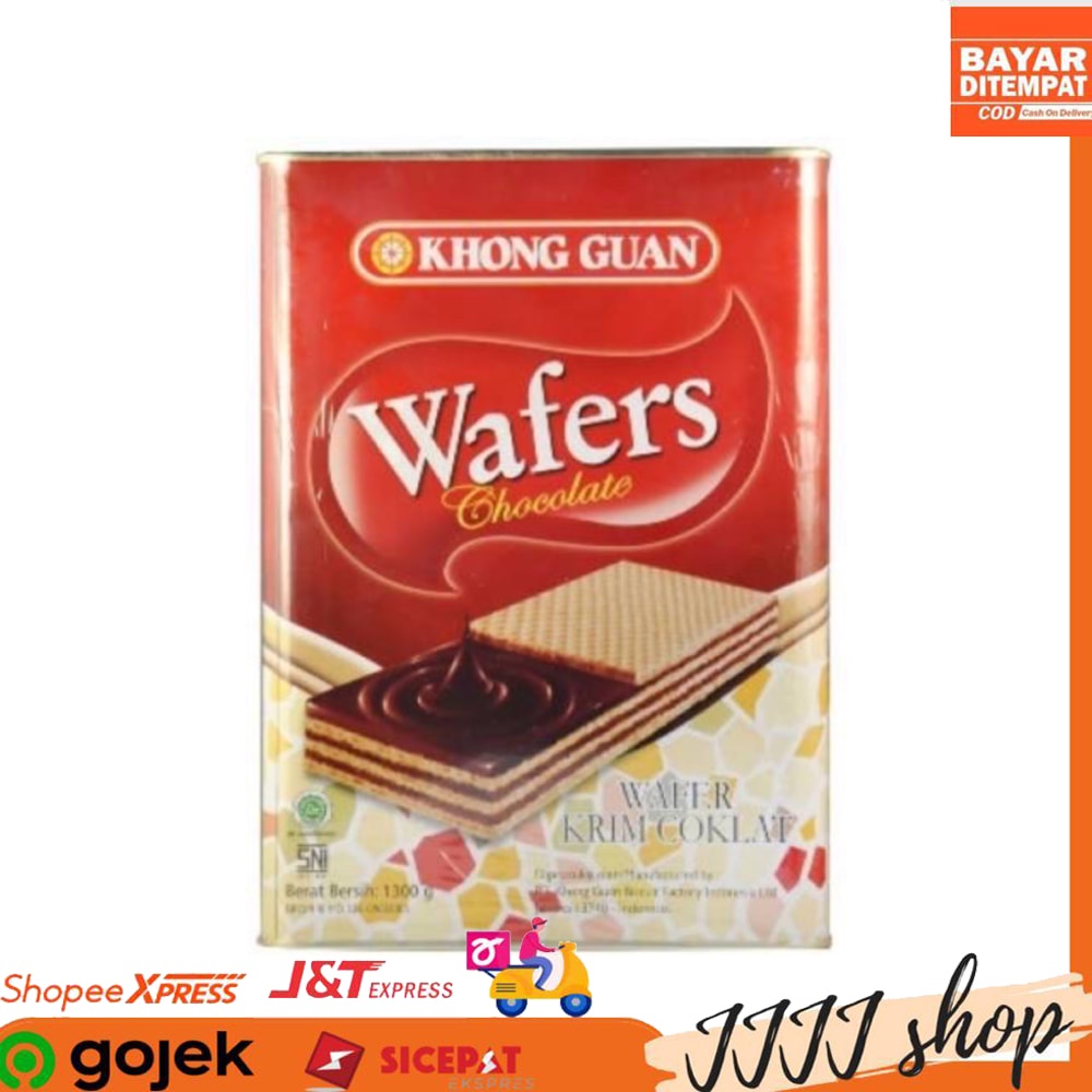 Jual Khong Guan Wafers Chocolate Snack Cemilan Wafer Cokelat Kemasan ...
