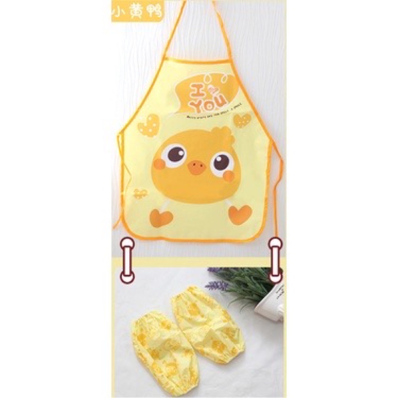 Jual LILOMILO Painting Apron 2 in 1 set/celemek lukis anak dan sarung ...