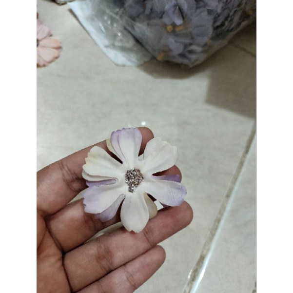 Jual KS30 Daisy 4cm kelopak bunga kepala satuan head flower mawar rose ...