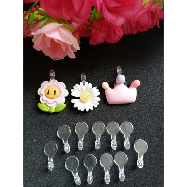 Jual penjepit clay putih bening @50pcs | Shopee Indonesia