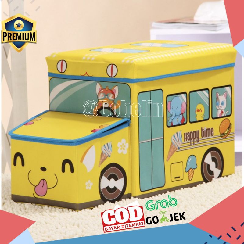 Jual Storage Box Cartoon Storage BUS Kotak peyimpanan mainan New N3 ...