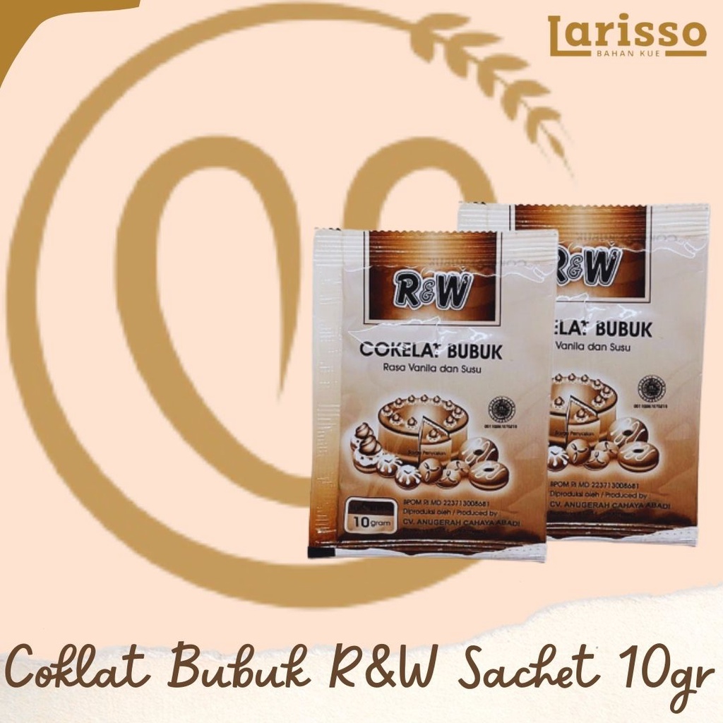Jual R&W COKELAT BUBUK KEMASAN SACHET 10GR 1 PACK ISI 10 PCS | Shopee ...
