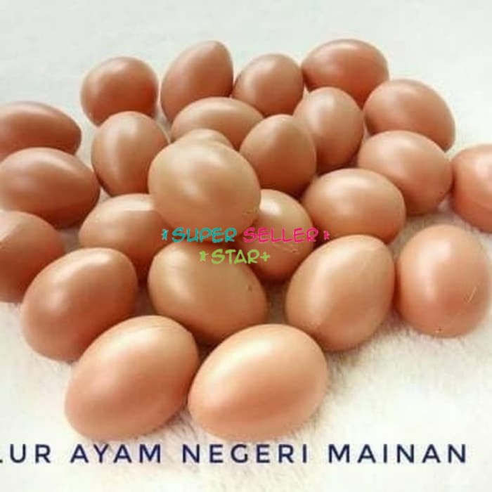 Jual Telur Ayam Mainan Plastik set 24 pcs/Telor Mainan/Mainan Telur ...