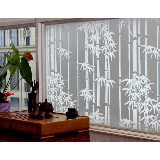 Jual Sandblast / Glass Film / Sticker Kaca Es Decolux Motif Bambu Urat ...